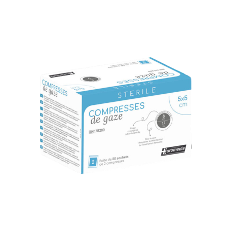 Boutique de 1er Secours - Compresse coton 5cm x 5cm